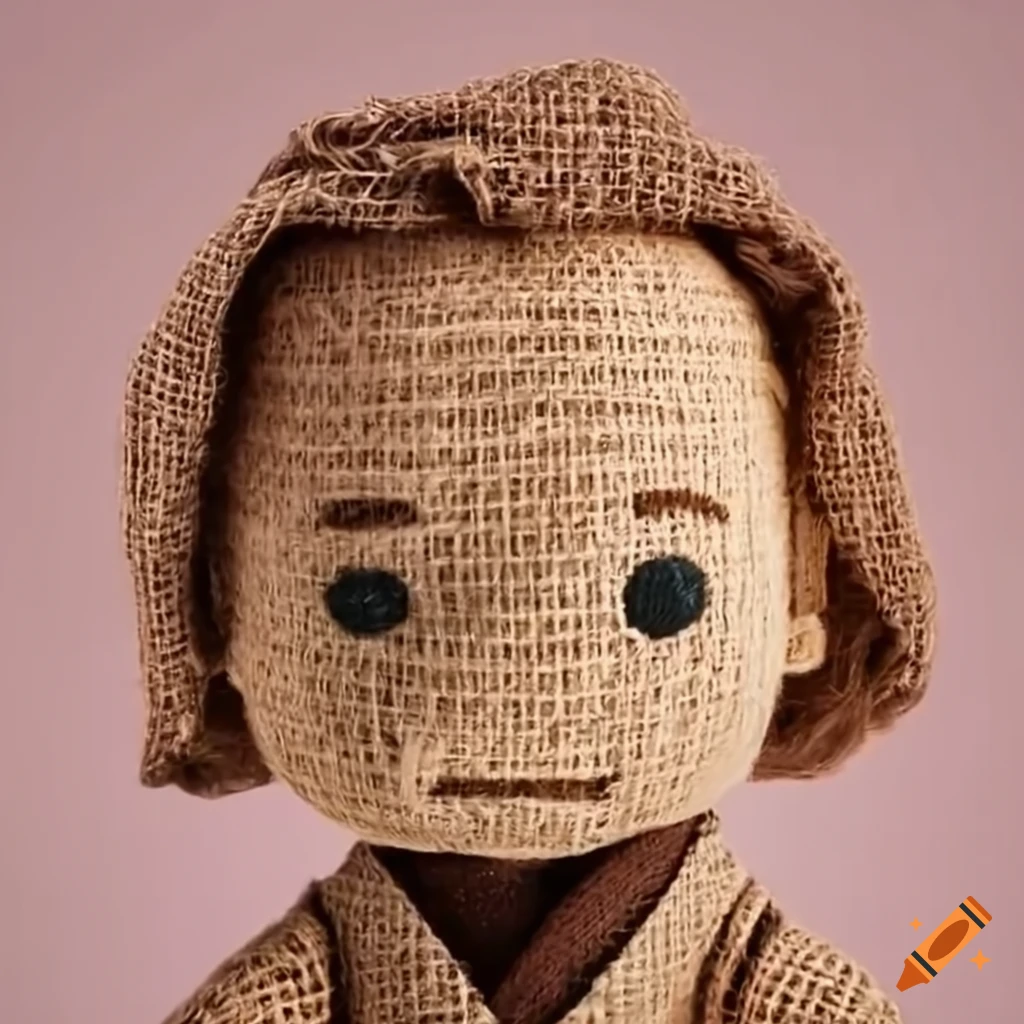 Cute burlap doll resembling Obi-Wan Kenobi with phrase 'no flirting ...