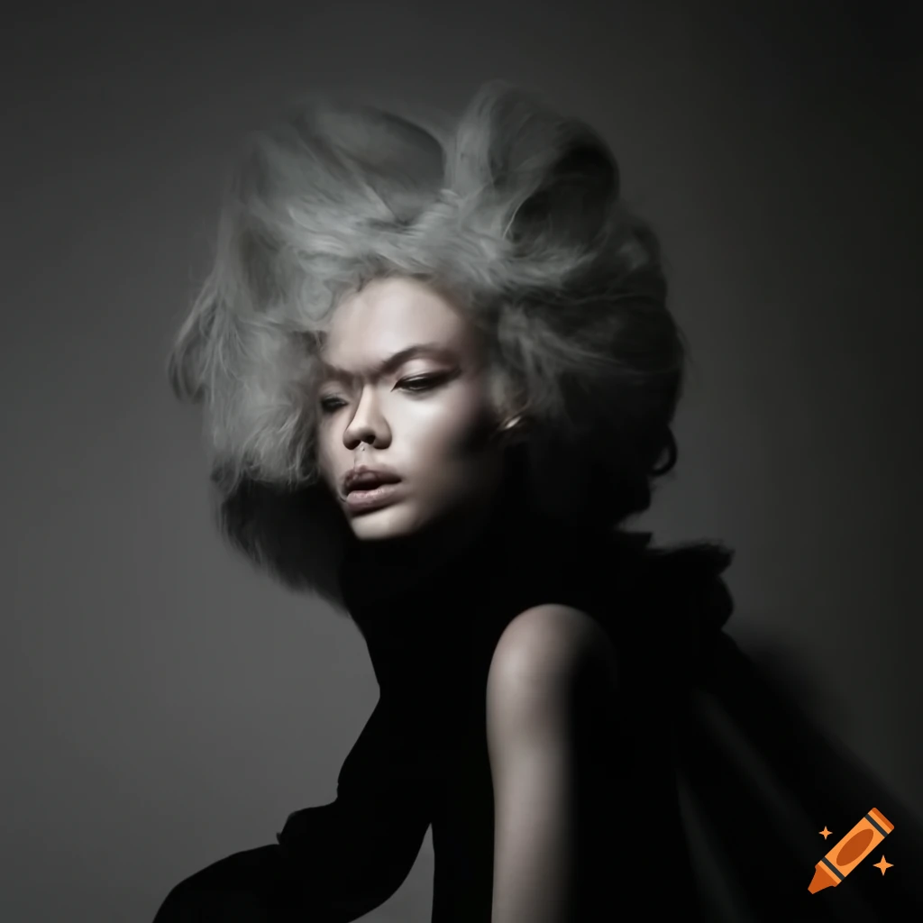 Crazy chick on Craiyon