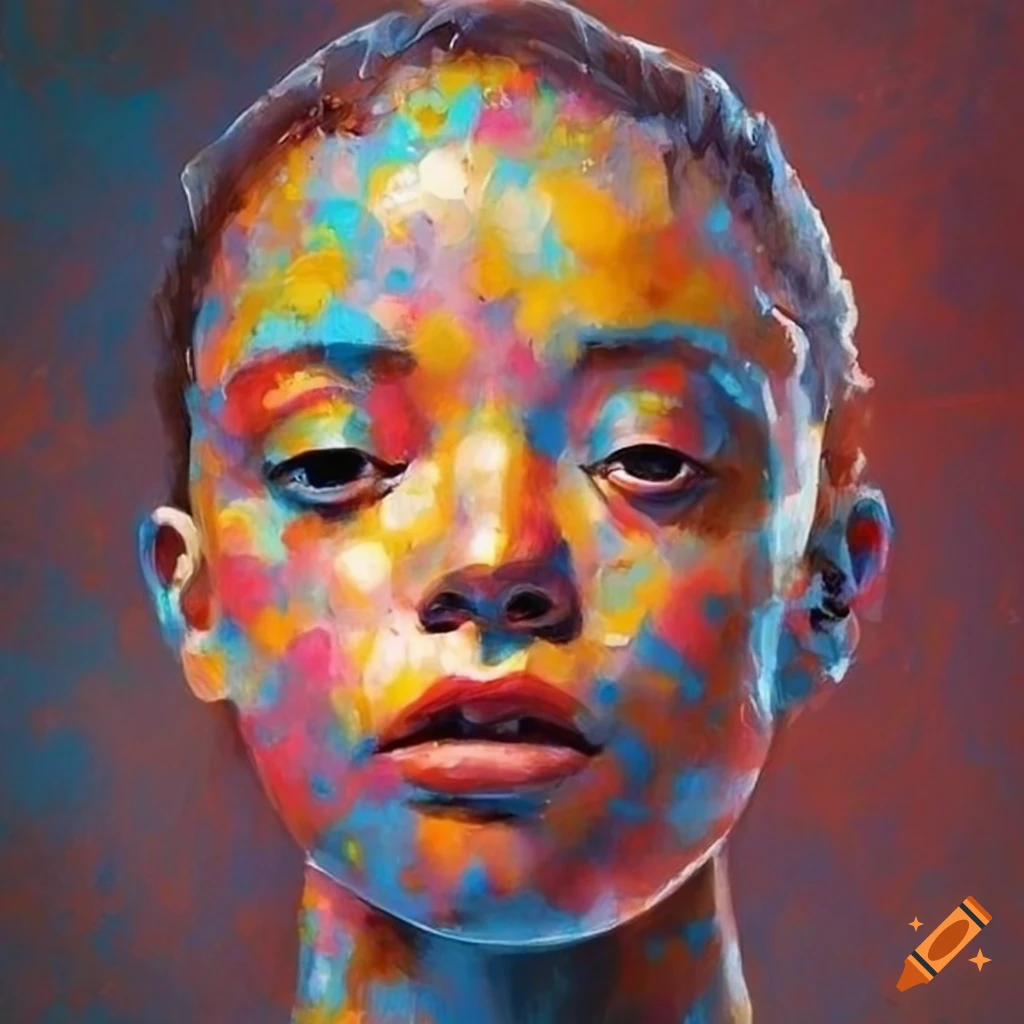 Set of twelve intricately painted portraits with subtle differences on ...