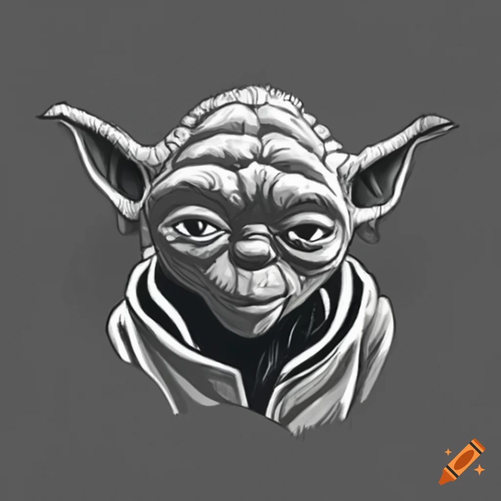 Yoda pointing on Craiyon