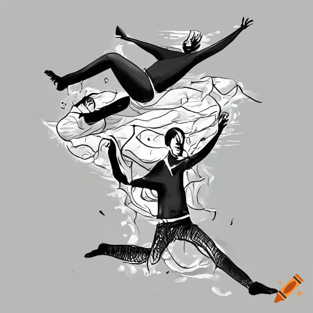 Person thrown in the air off a mattress by another person in a shocking ...