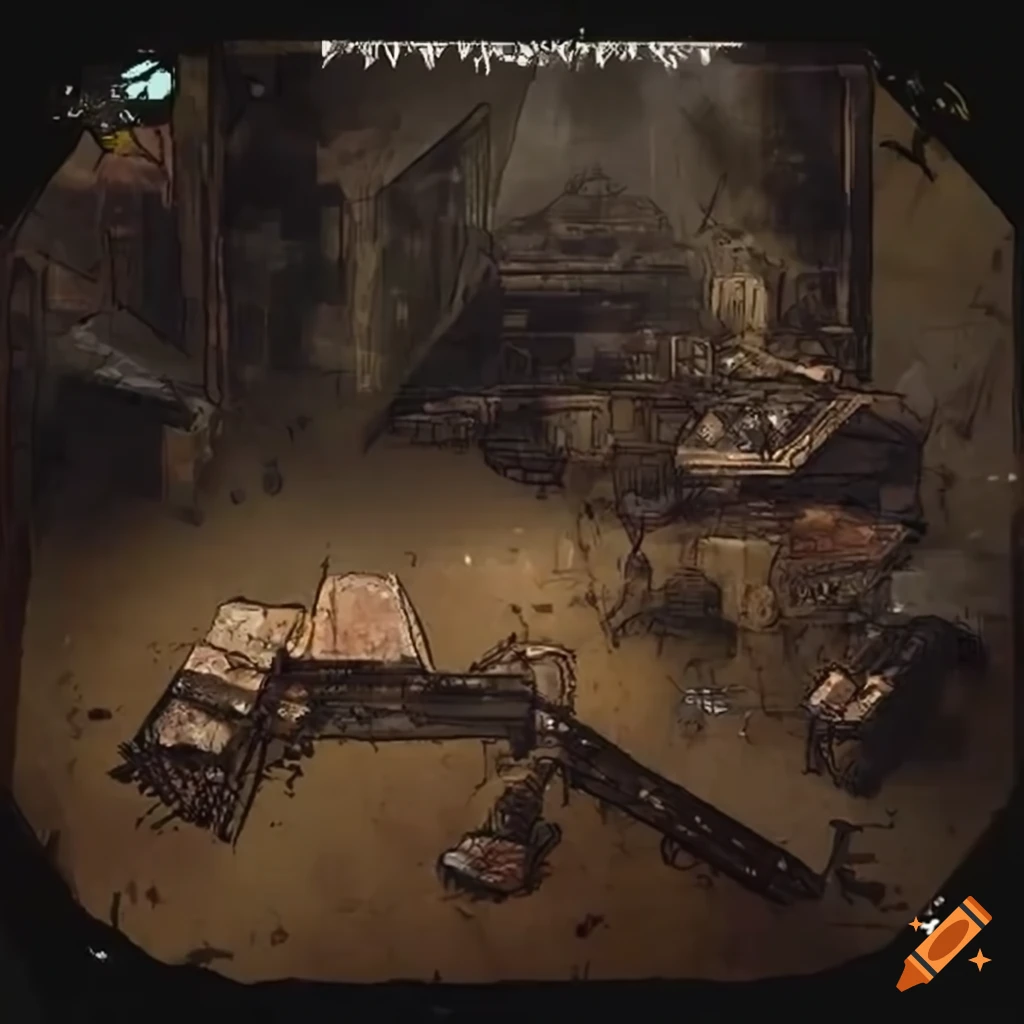 Aircraft-carrier wreck in a borderlands nature biome with a mad max ...