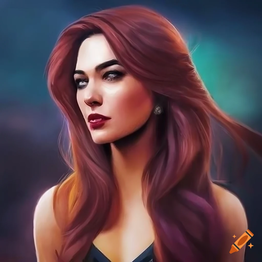 Realistic portrait of a strong and confident female superhero on Craiyon