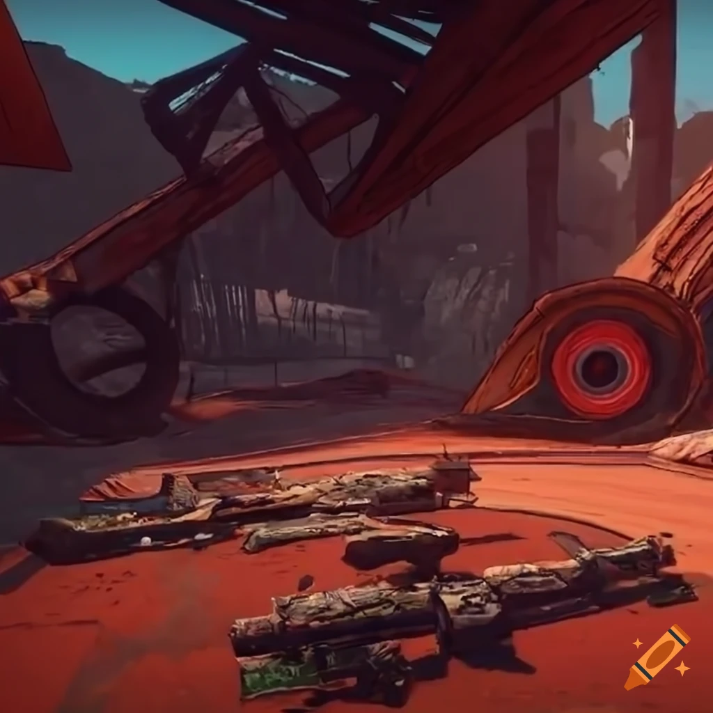 Concept art of a sci-fi racing track with futuristic elements on Craiyon