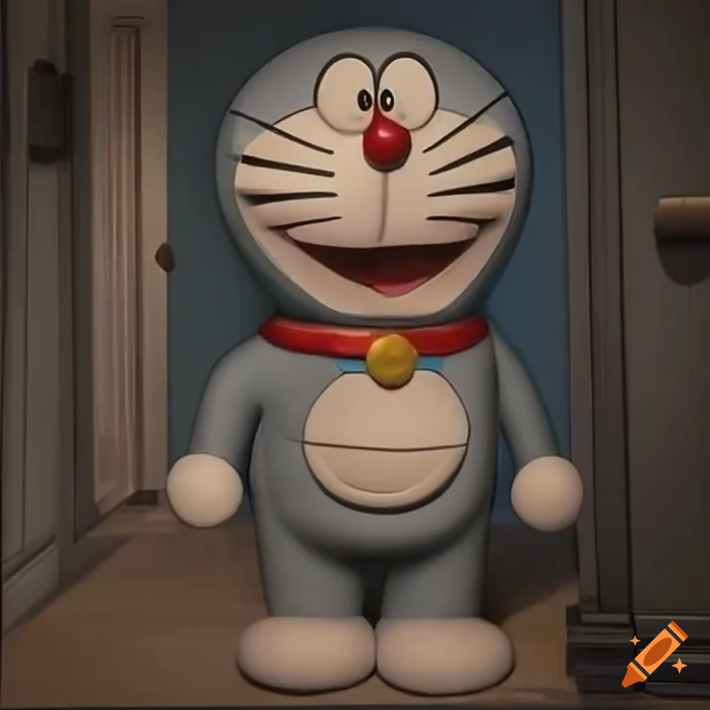 Hyperrealistic doraemon character on Craiyon