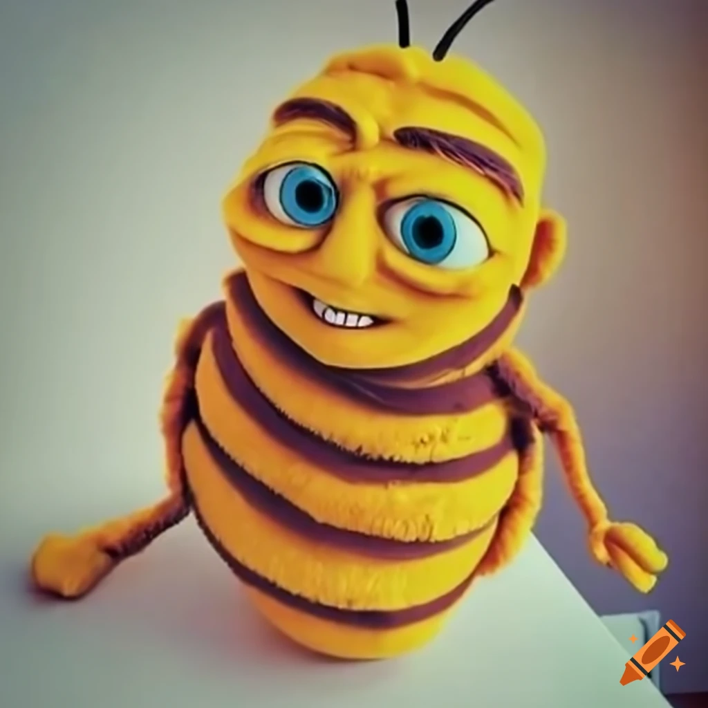Unique play-doh version of Barry B Benson from Bee Movie on Craiyon
