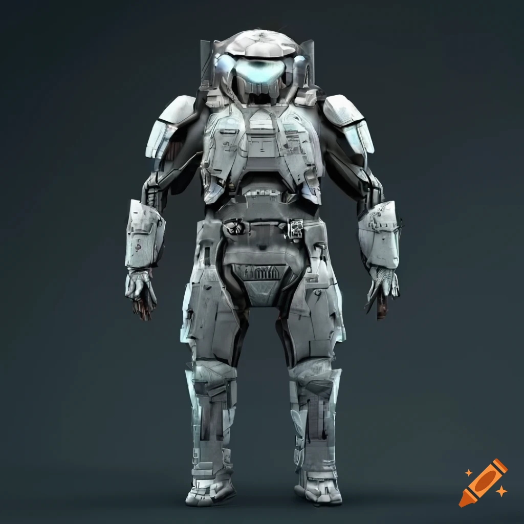 Russian futuristic space armor for 3d modeling on Craiyon