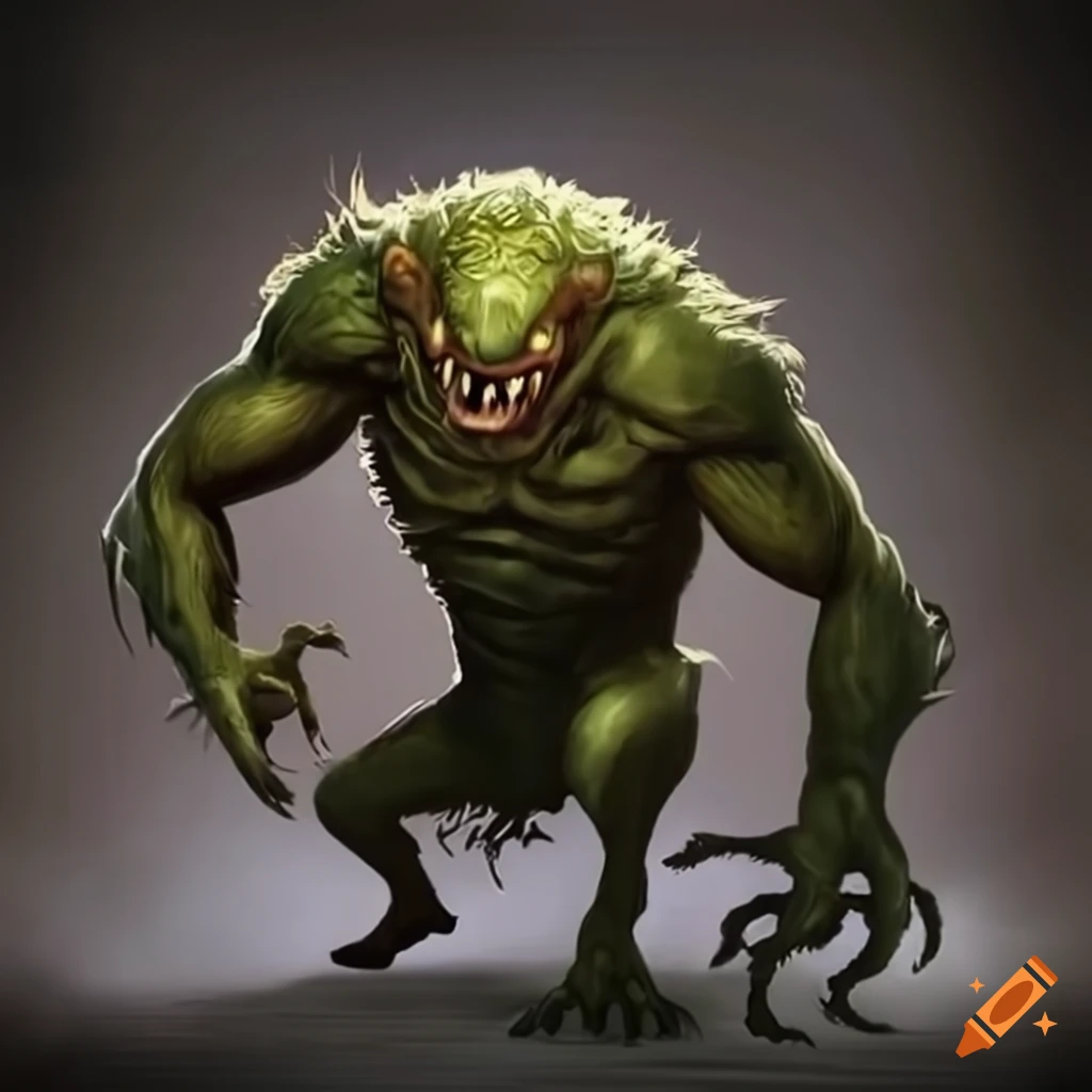 Monster creature on Craiyon