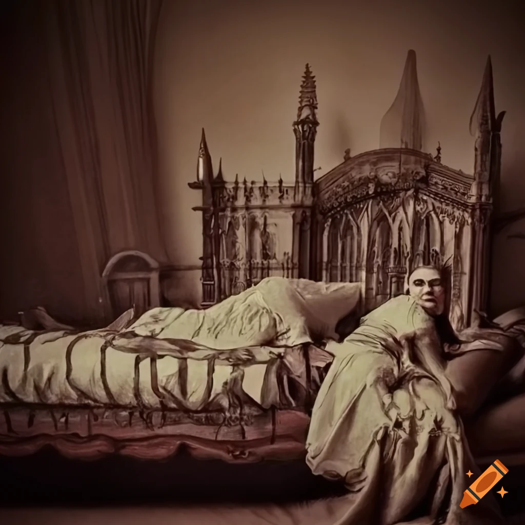 Creepy Lovecraftian creatures in gothic sepia tones on Craiyon