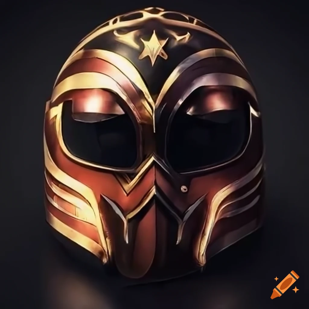 Unique Wonder Woman themed motorcycle helmet design on Craiyon