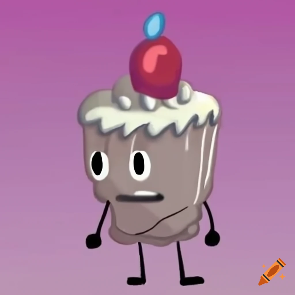 Cakey character from bfdi on Craiyon