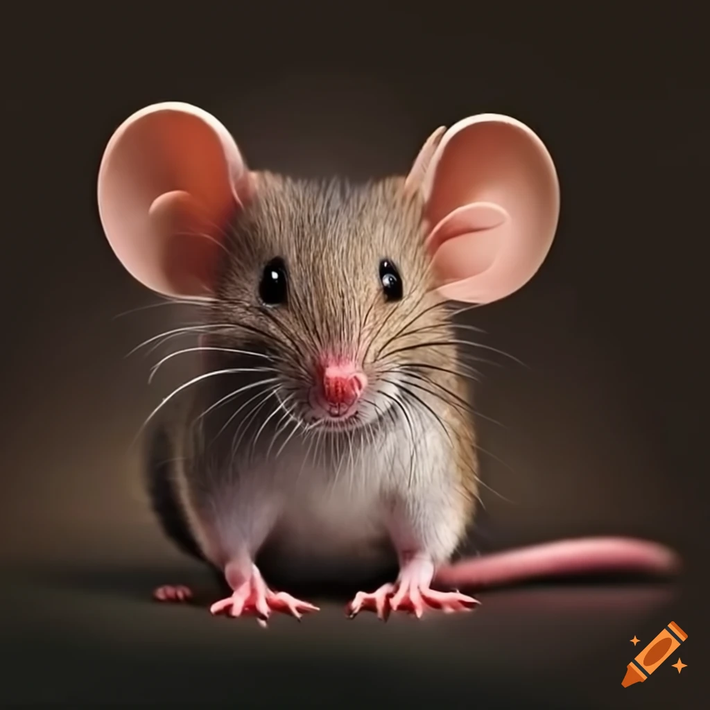 Sweet and beautiful mouse on Craiyon