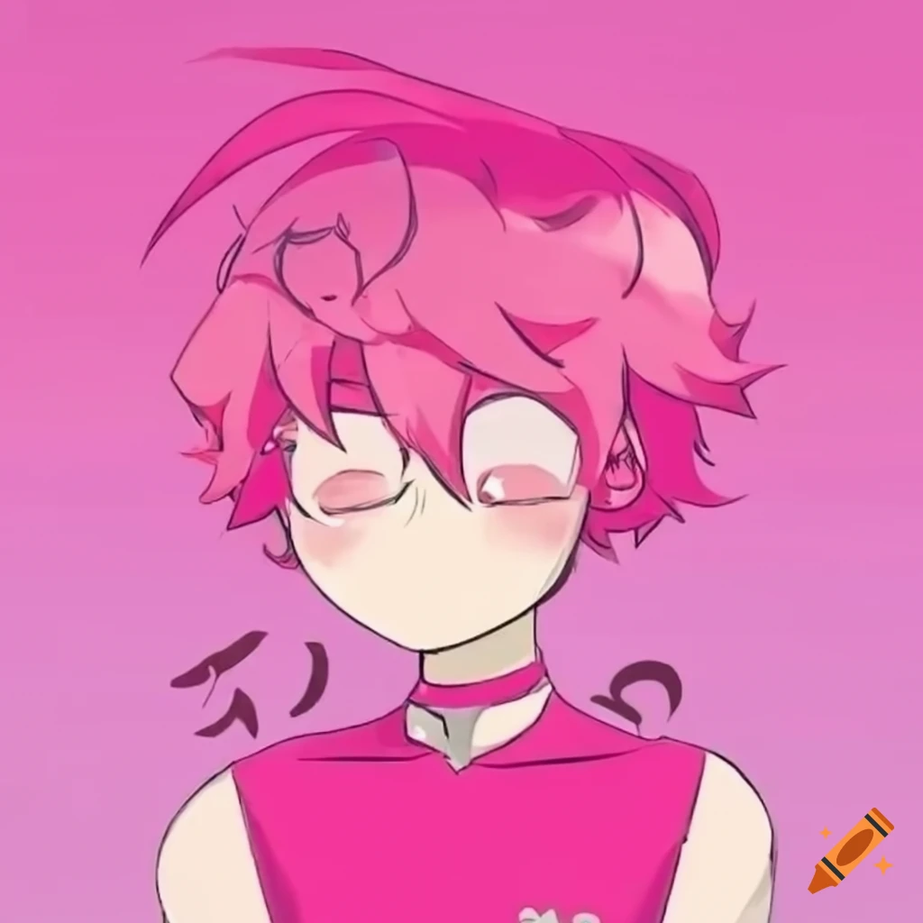 Pink fem boy on Craiyon