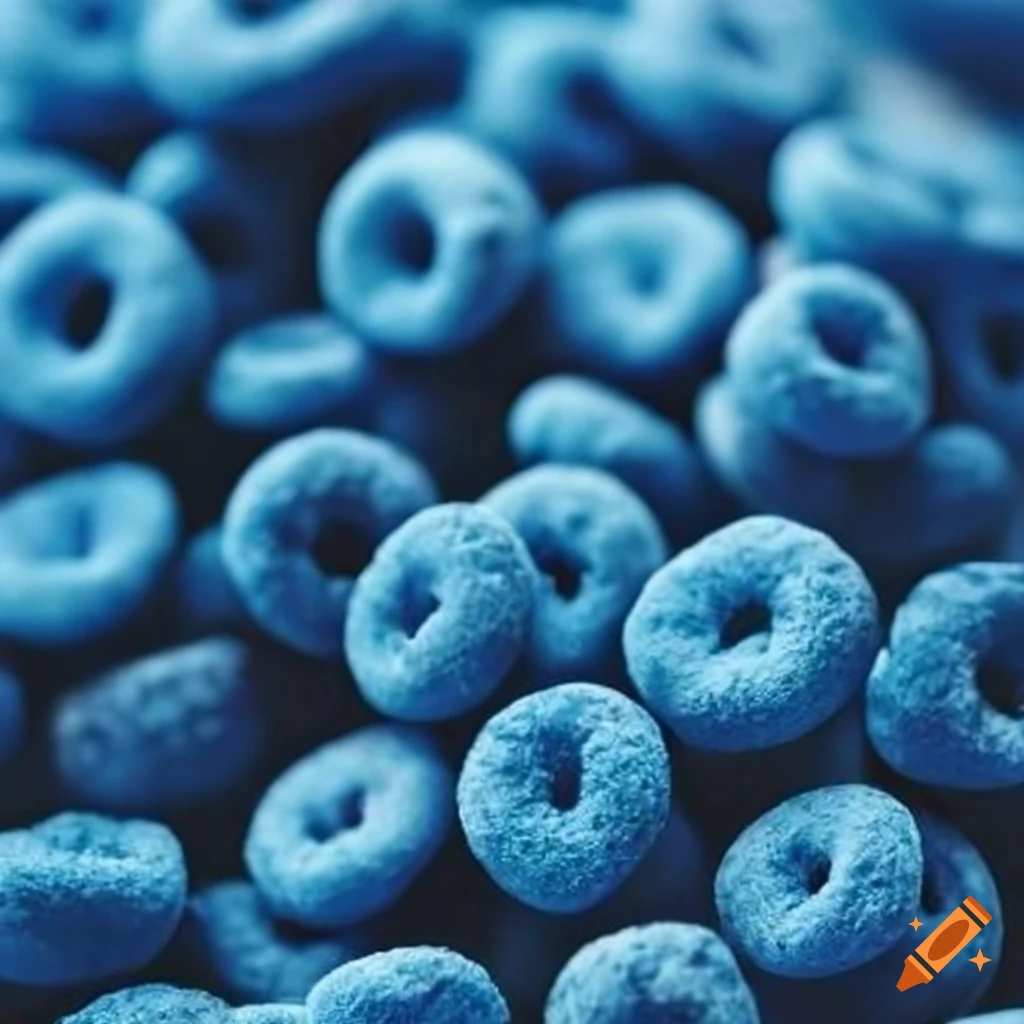 Blue cereal on Craiyon