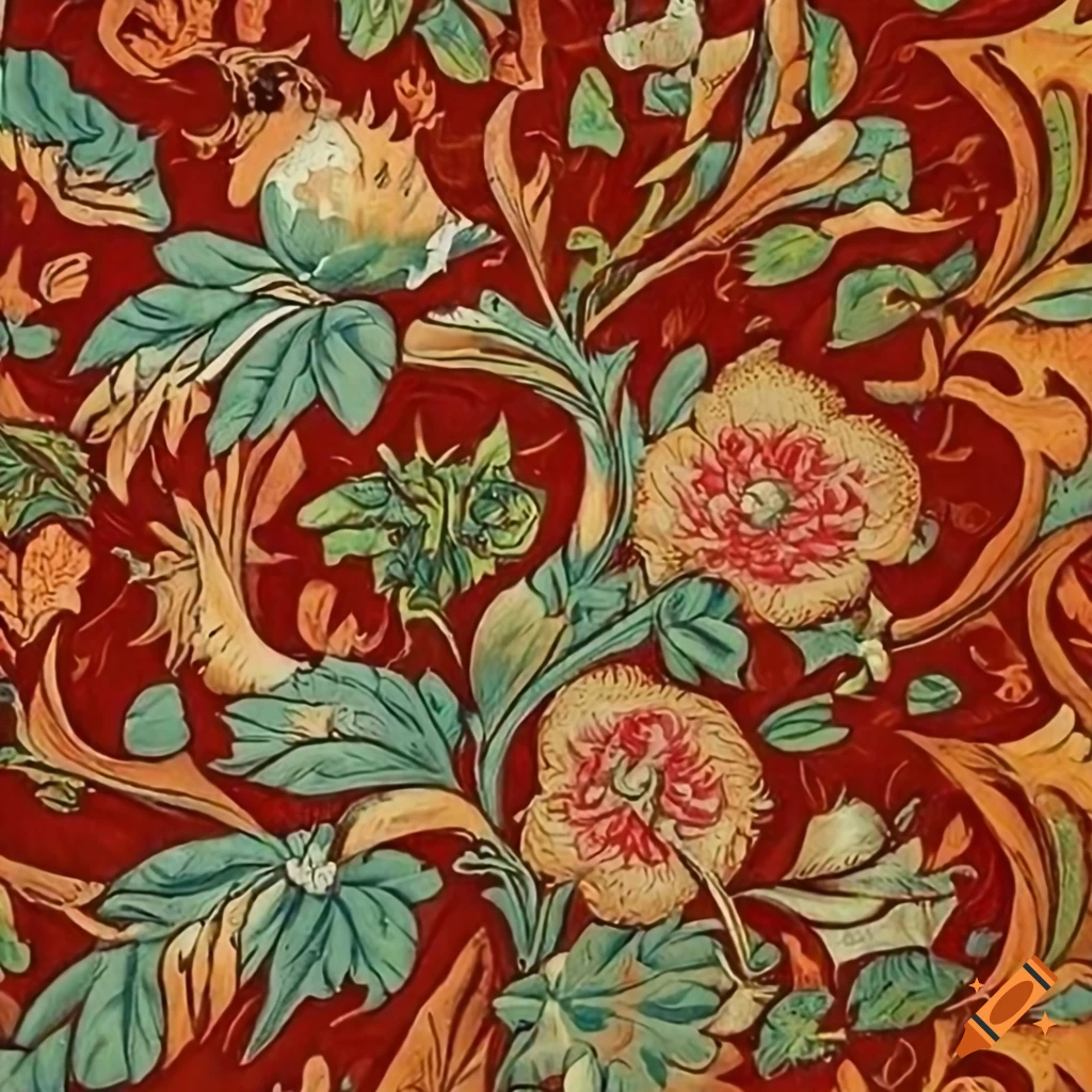 Artichoke-themed wallpaper design by John Henry Dearle for William ...