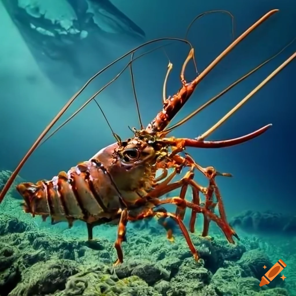 Spiny lobster on Craiyon
