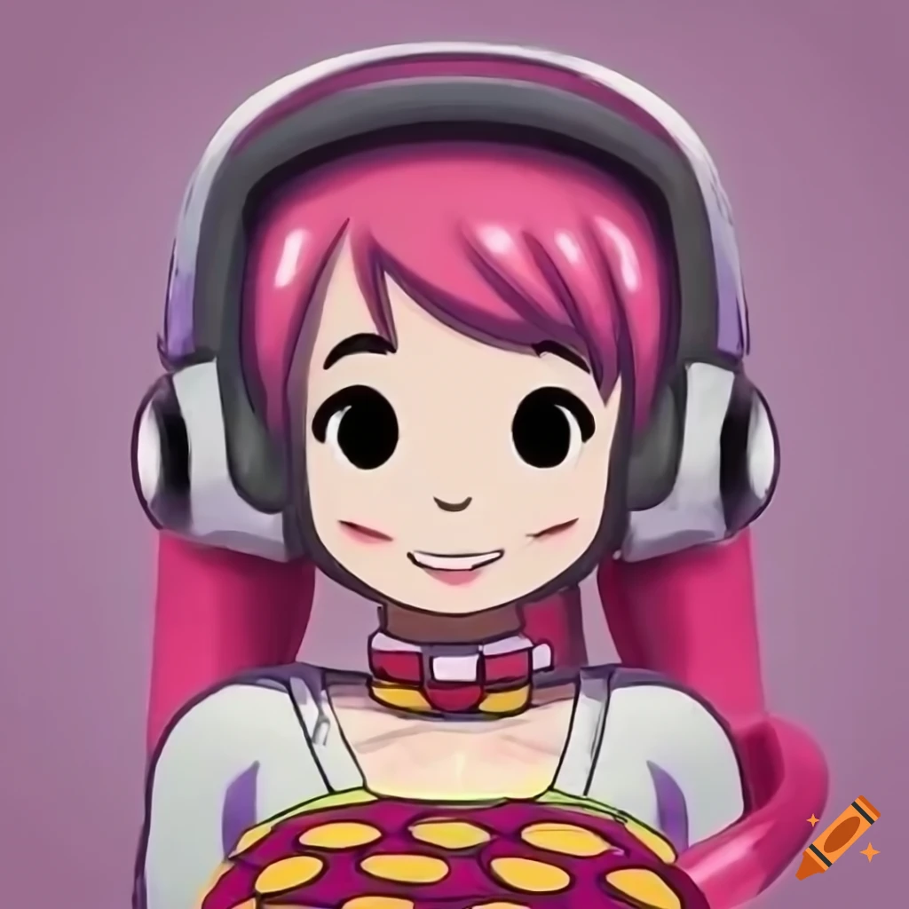 Original rhythm heaven character as an esports gamer on Craiyon