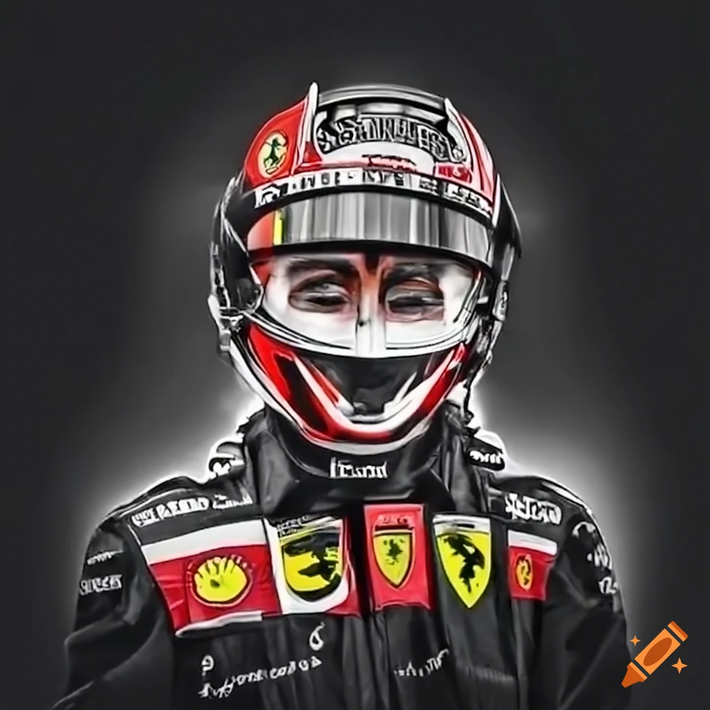 Charles Leclerc celebrating P1 in Monaco Grand Prix next to his Ferrari ...