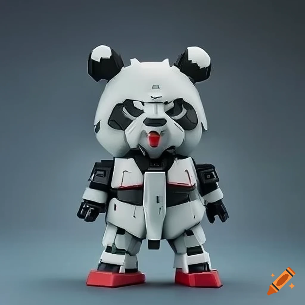 Perfect grade panda gundam model box on Craiyon
