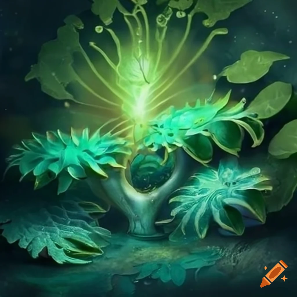 Magical fantasy healing plant on Craiyon