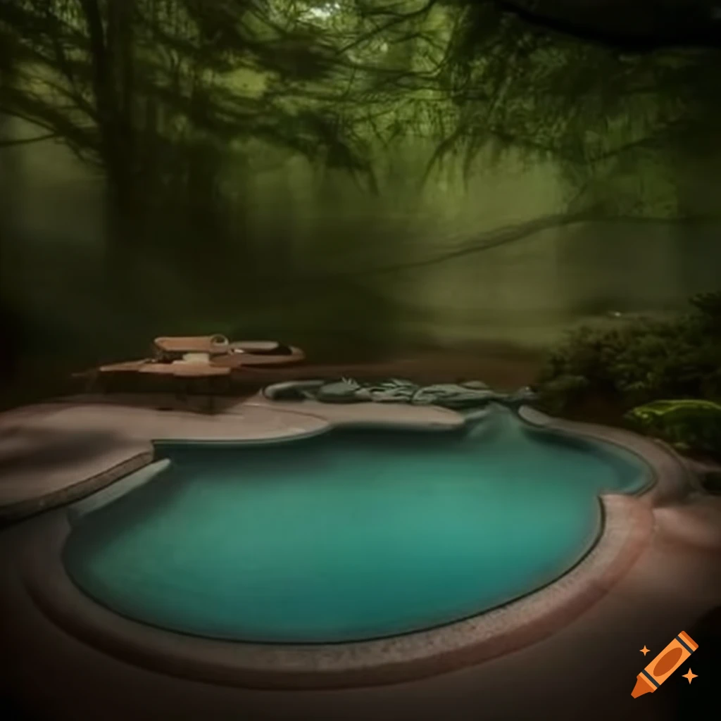 Serenity Springs Spa sign on Craiyon