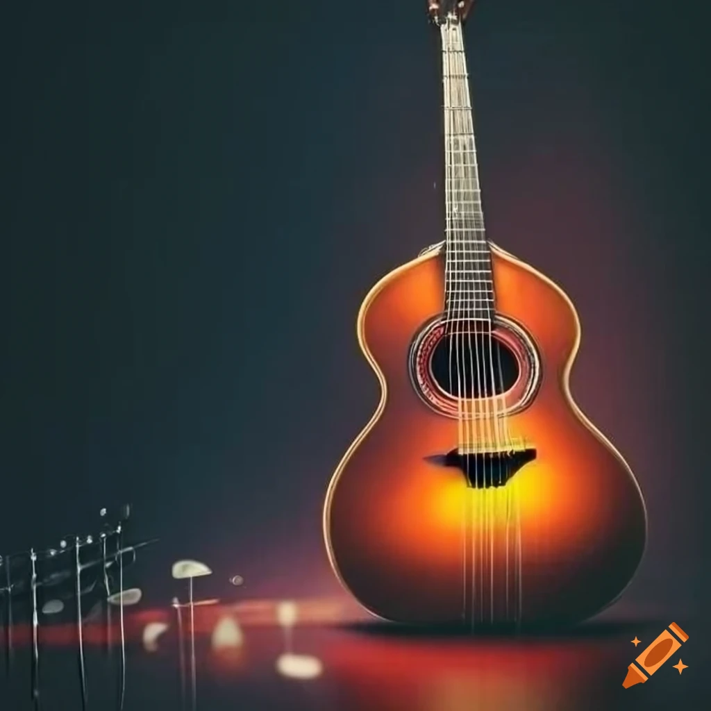Guitar images created on Craiyon