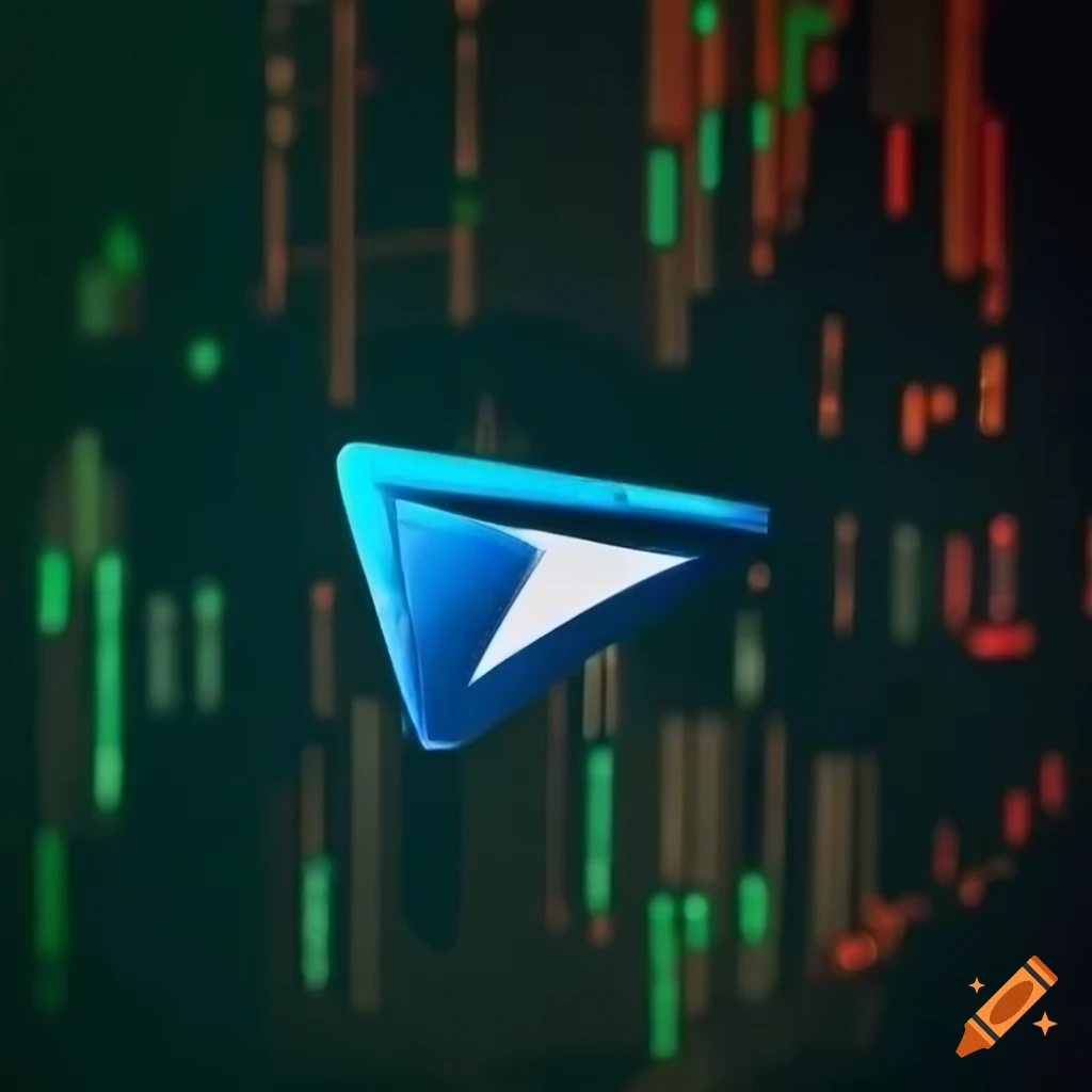 Custom logo design for crypto trading Telegram channel on Craiyon