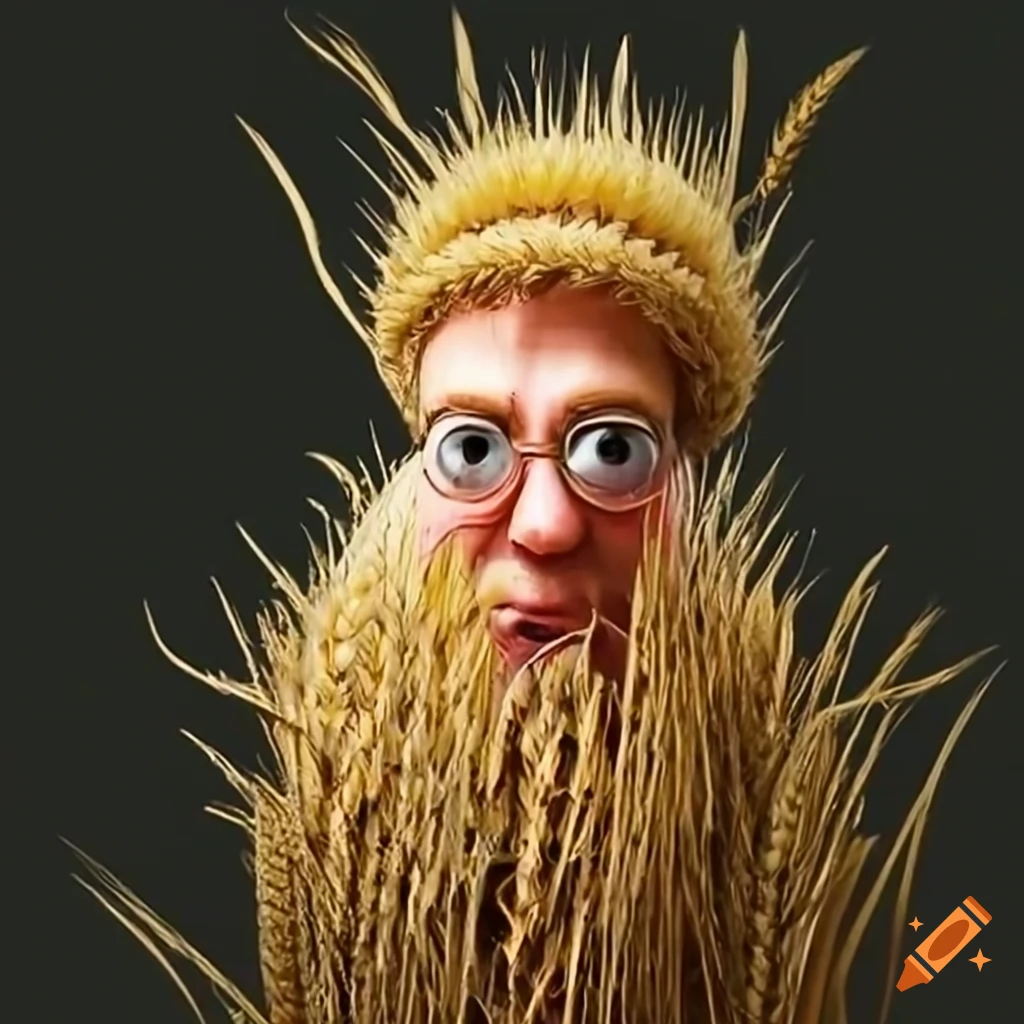 Funny wheat character on Craiyon