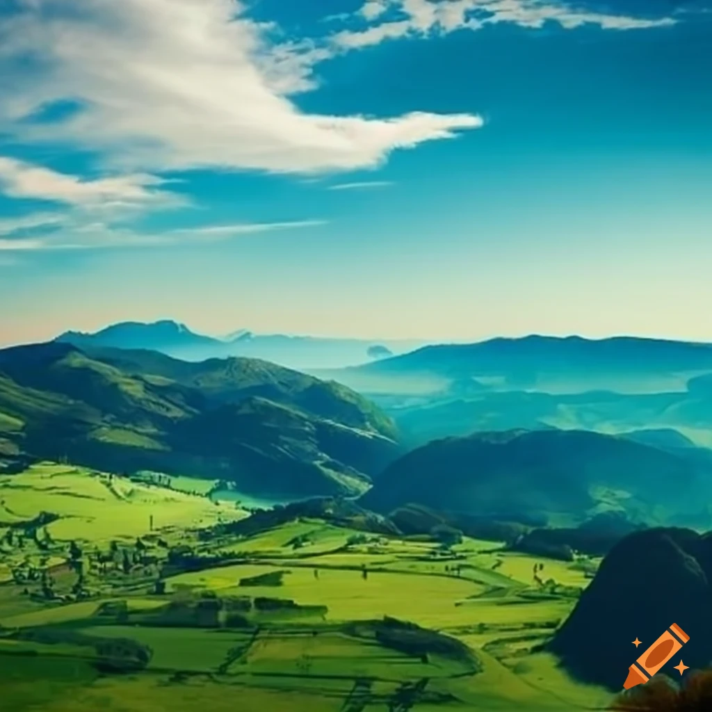 Basque country landscape on Craiyon