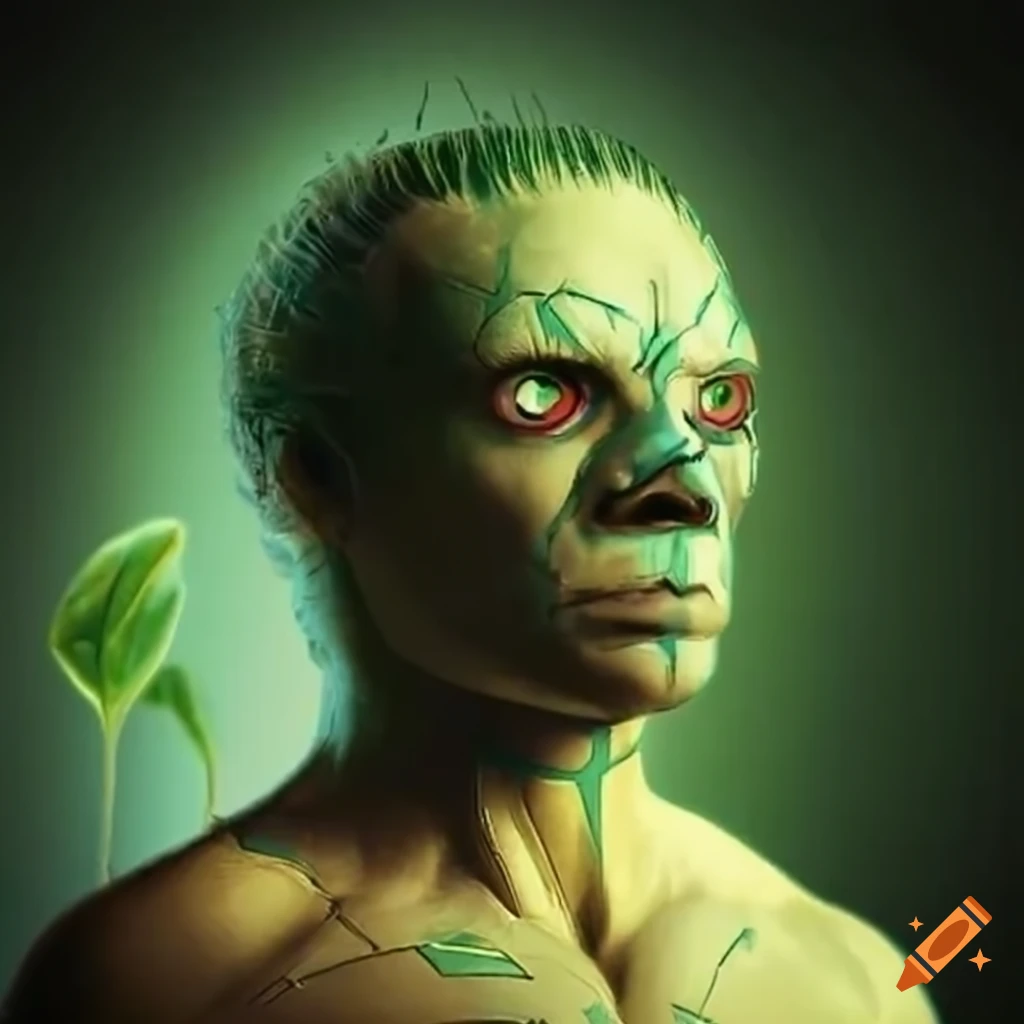 Plant man superhero with plant-growing superpower on Craiyon