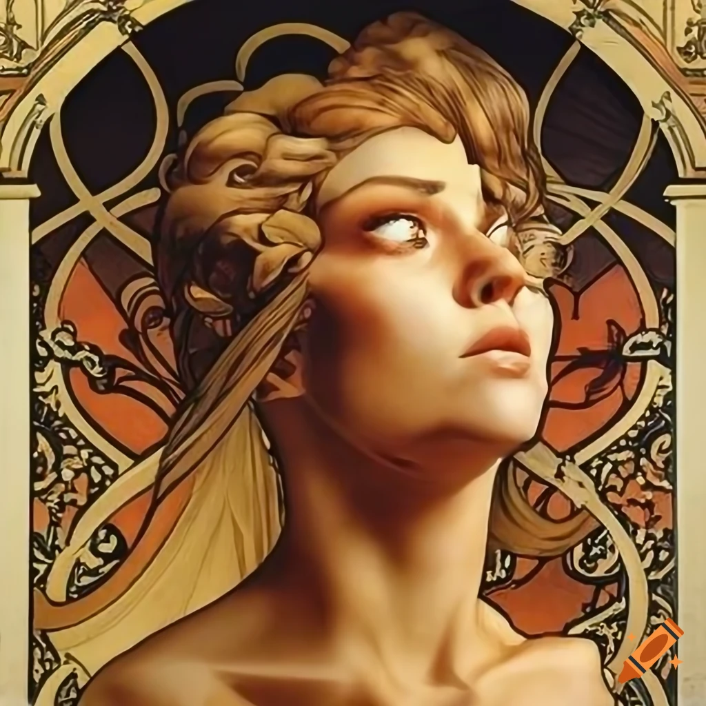 Stave carving with deep lighting inspired by Boris Vallejo, Alphonse ...