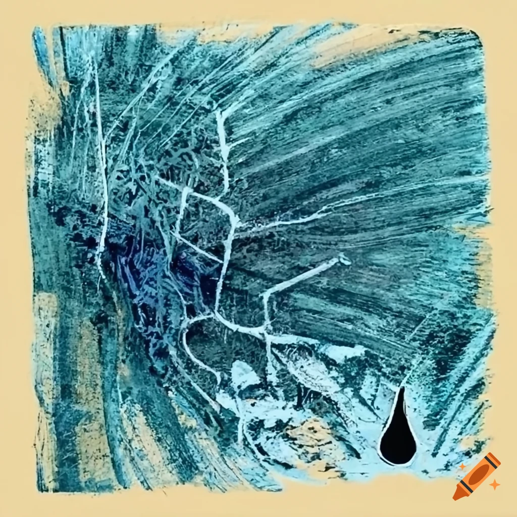 Abstract representation of grief and sorrow on Craiyon