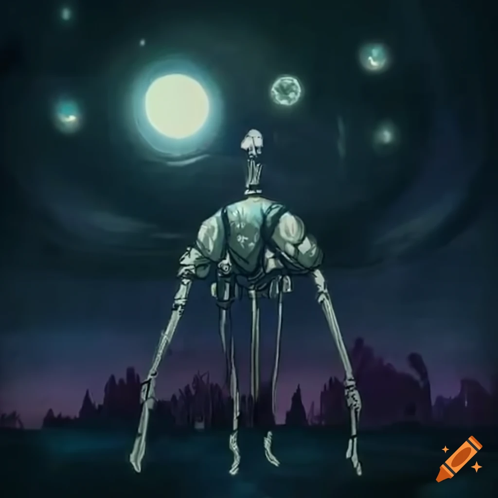 H.G. Wells' War of The Worlds tripod in a surreal dreamlike setting ...