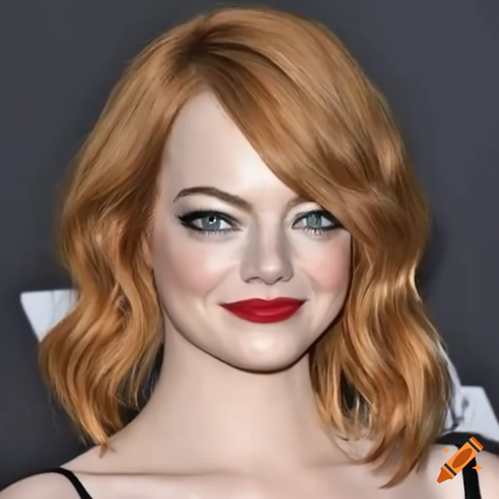 Emma stone's face on Craiyon