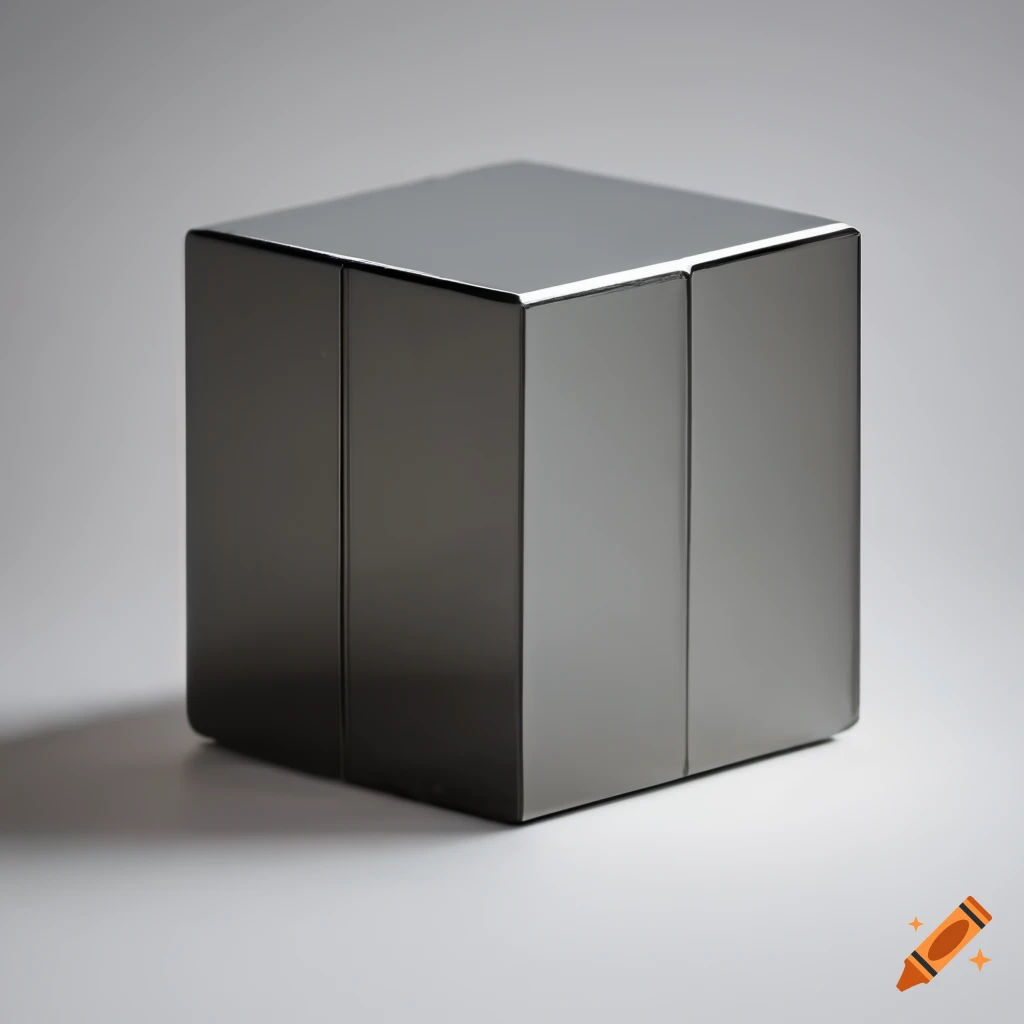 Mixed metal cube sculpture by zai divecha on Craiyon