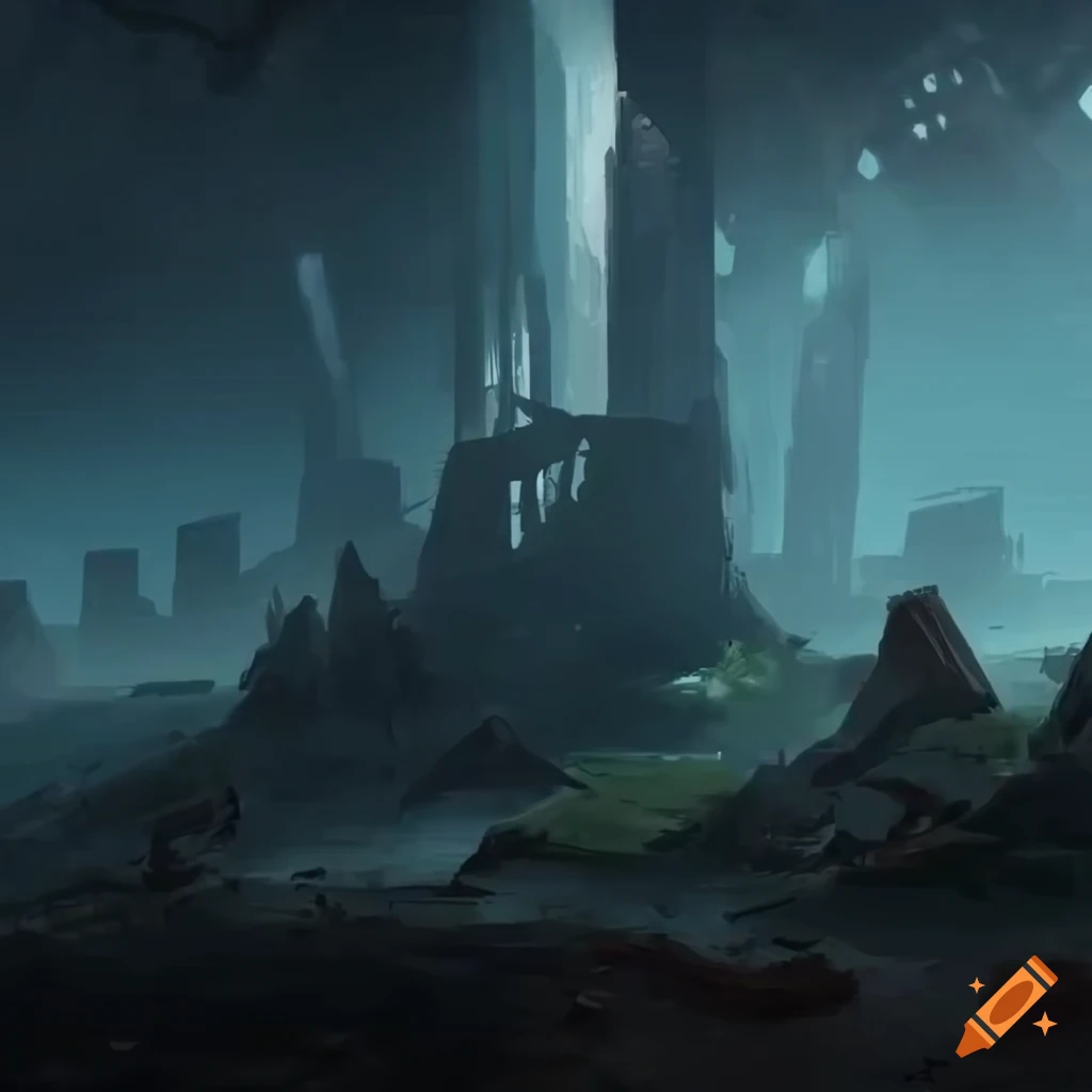 Borderlands landscape diorama environmental concept level design mad ...