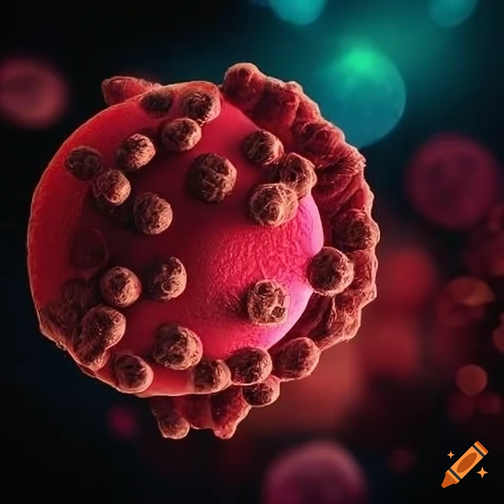 Vibrant infographic on HIV prevention and health protection on Craiyon