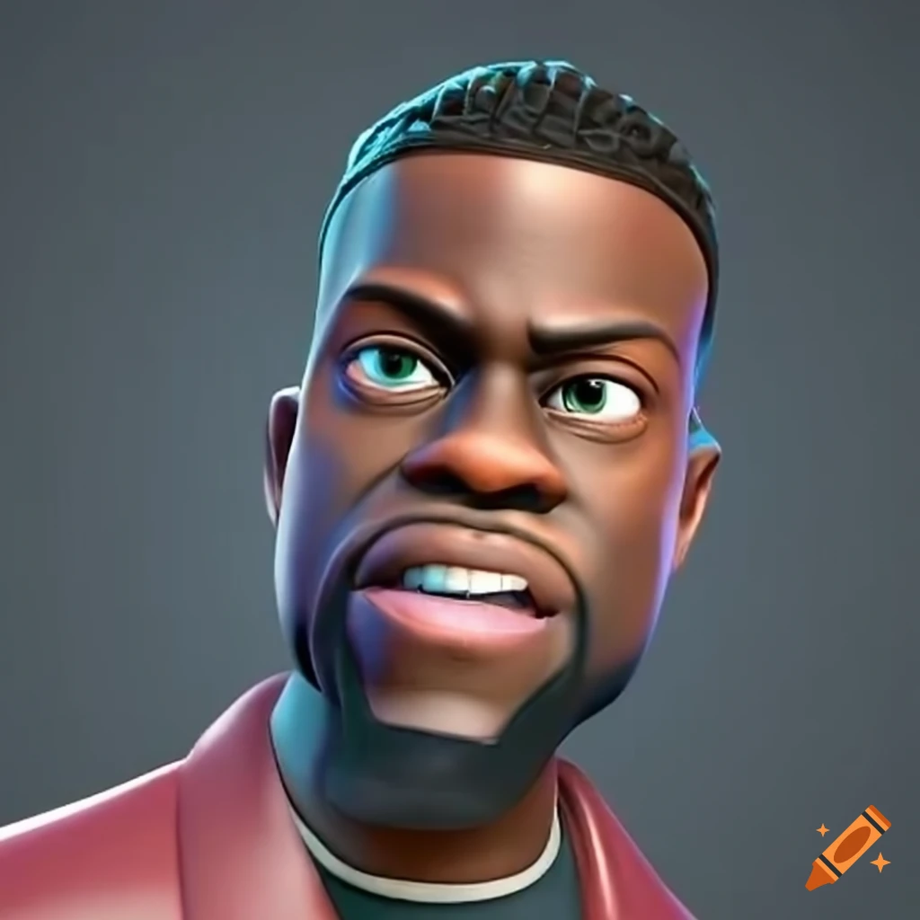 Kevin hart as an animated 3d character on Craiyon