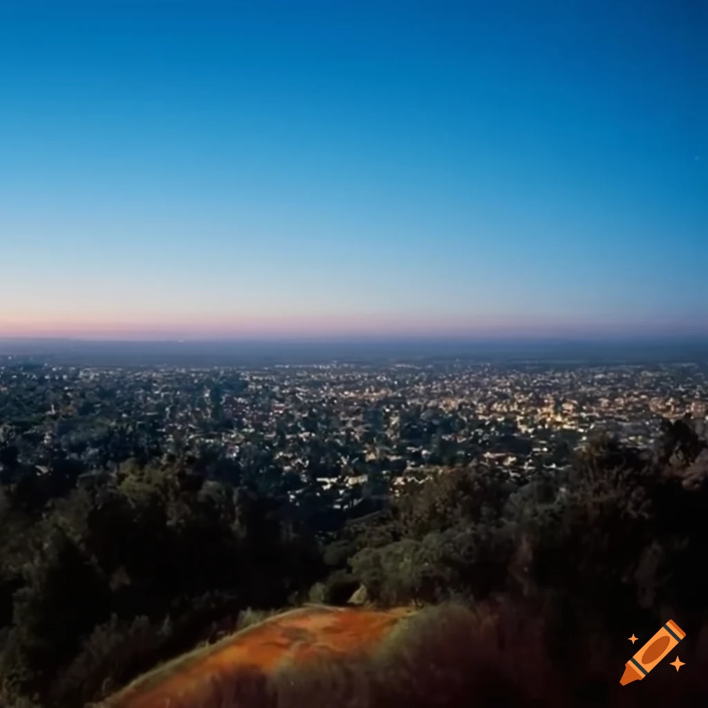 80s beverly hills landscape in realistic style on Craiyon