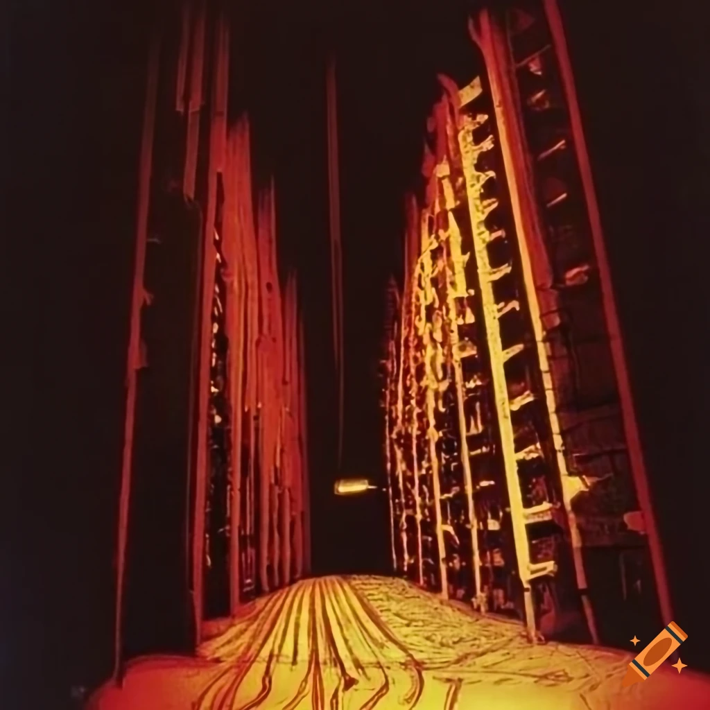 1960s National Geographic photo of a telecommunications monstrosity on Craiyon