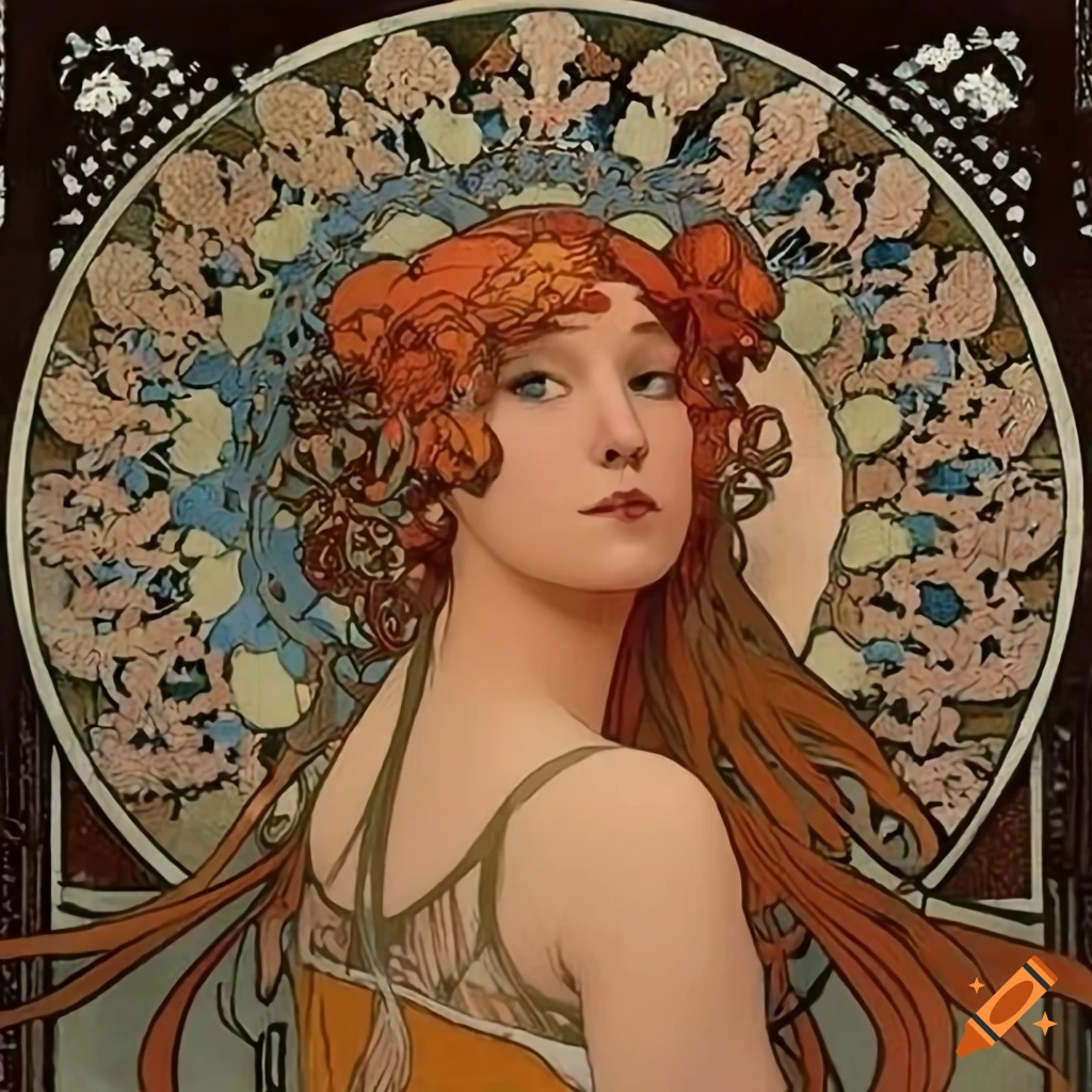 Deeply glowing lighting inspired by alphonse mucha, escher, and vermeer ...