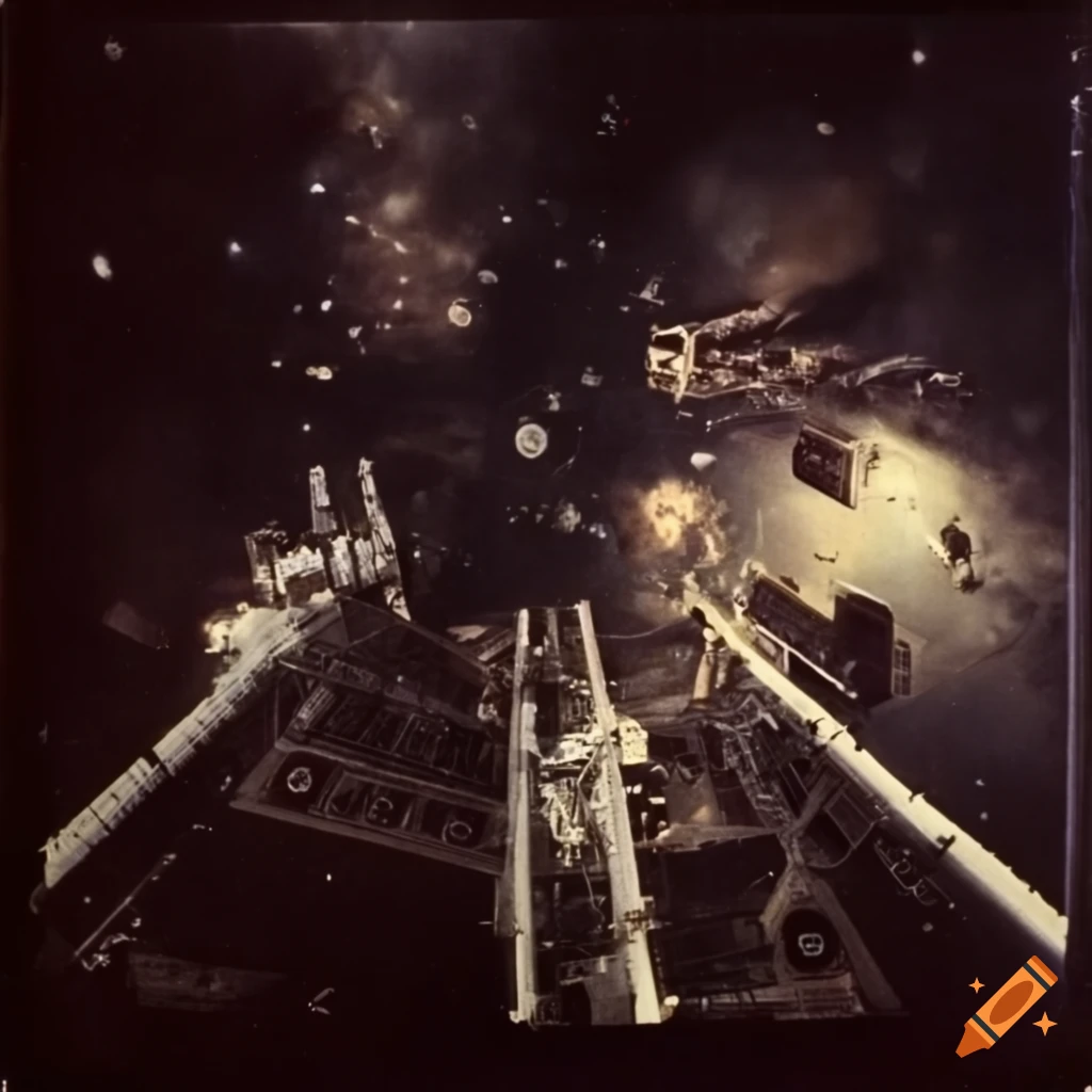 1960s national geographic photo of a colony in space on Craiyon