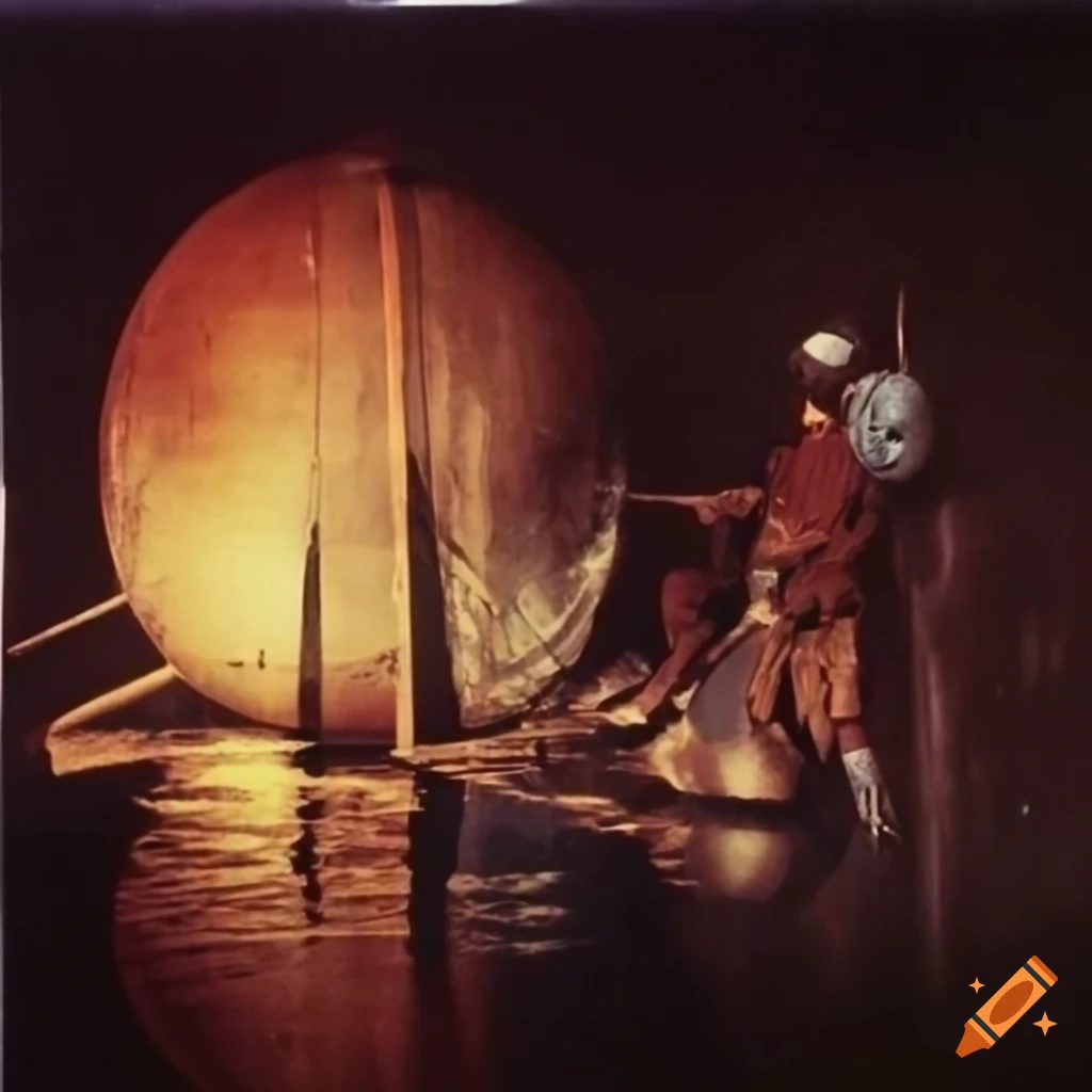 1960s national geographic photo of a telecommunications monstrosity on Craiyon