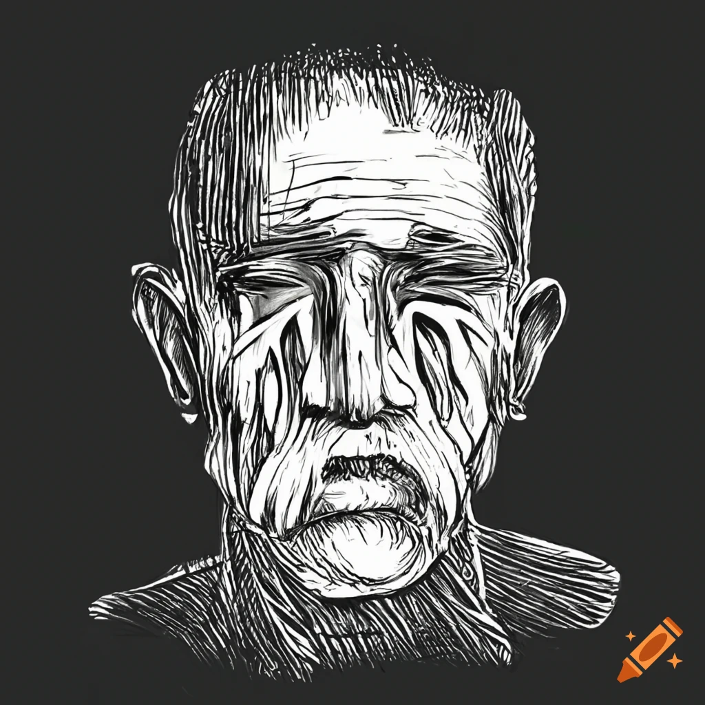 Cuban man crying in a pencil drawing style on Craiyon