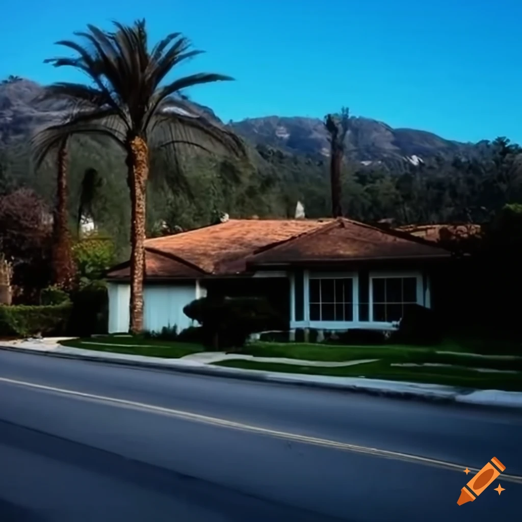 Beverly hills 90s landscape in a realistic style on Craiyon