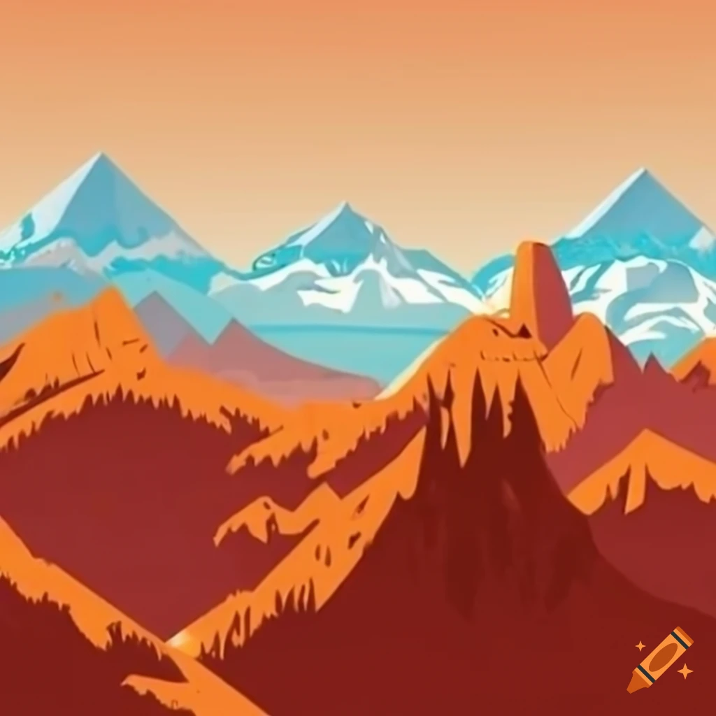 Stunning snow-capped mountain range with ancient Samarkand architecture ...