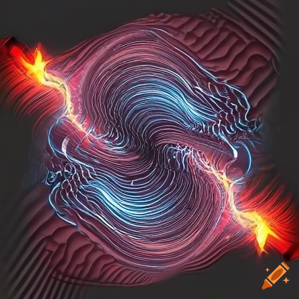 Impressive graphic design of a fast-rolling text scroll effect on Craiyon