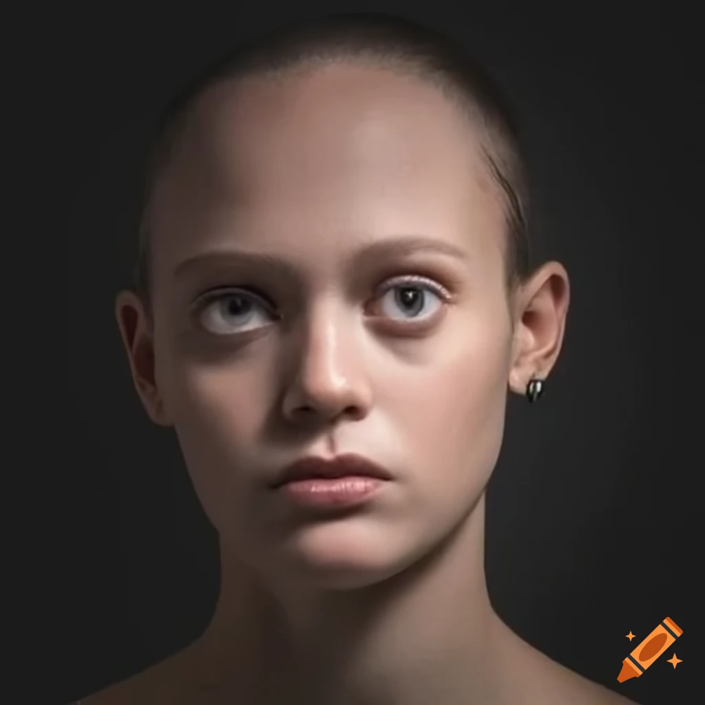 Normal face front view on Craiyon