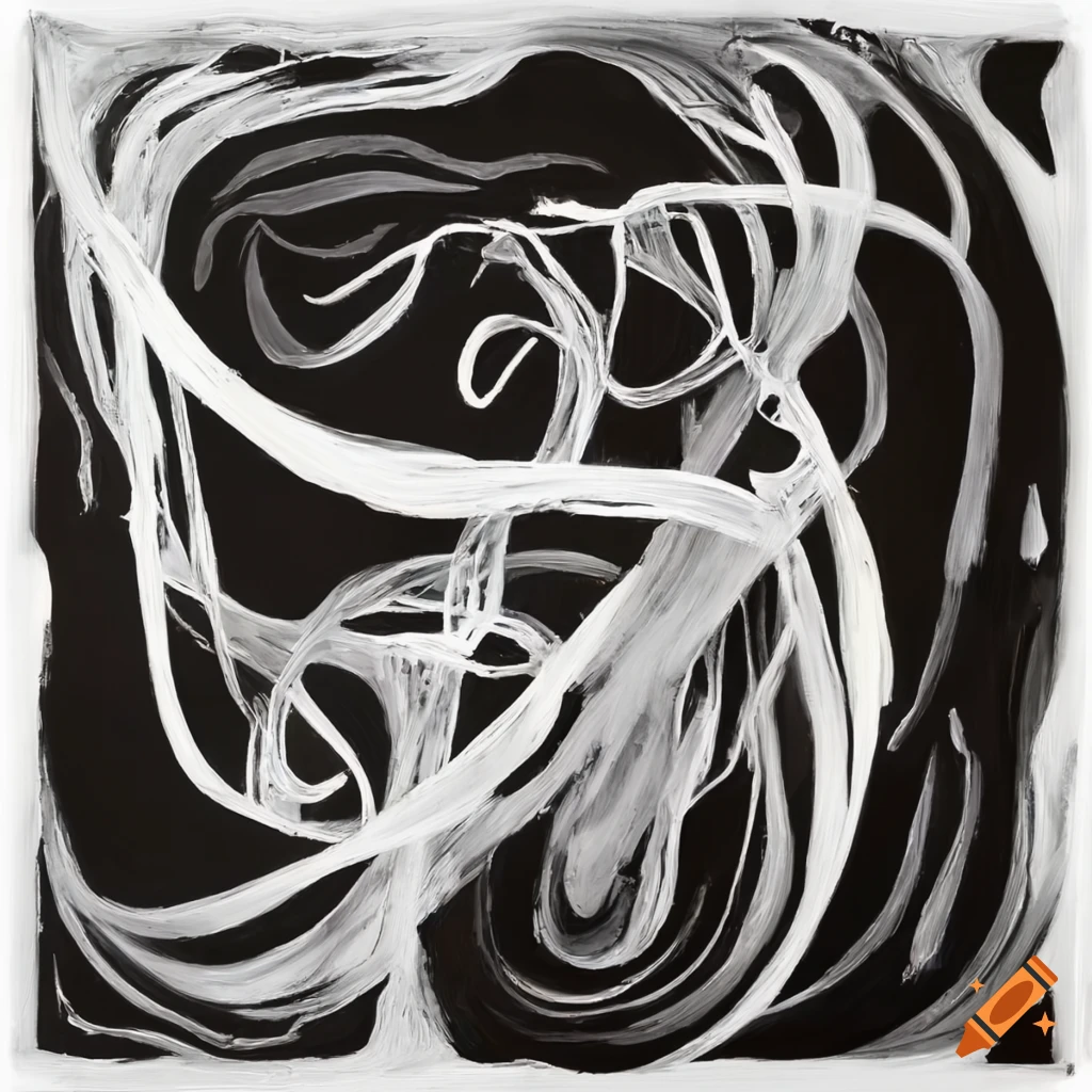 Abstract painting depicting death with light colors on Craiyon