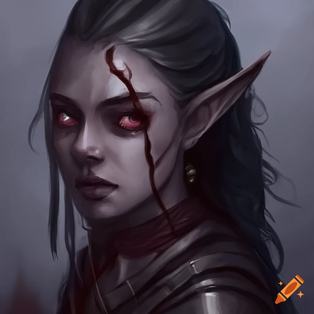 Detailed character art for dark fantasy role-playing game on Craiyon